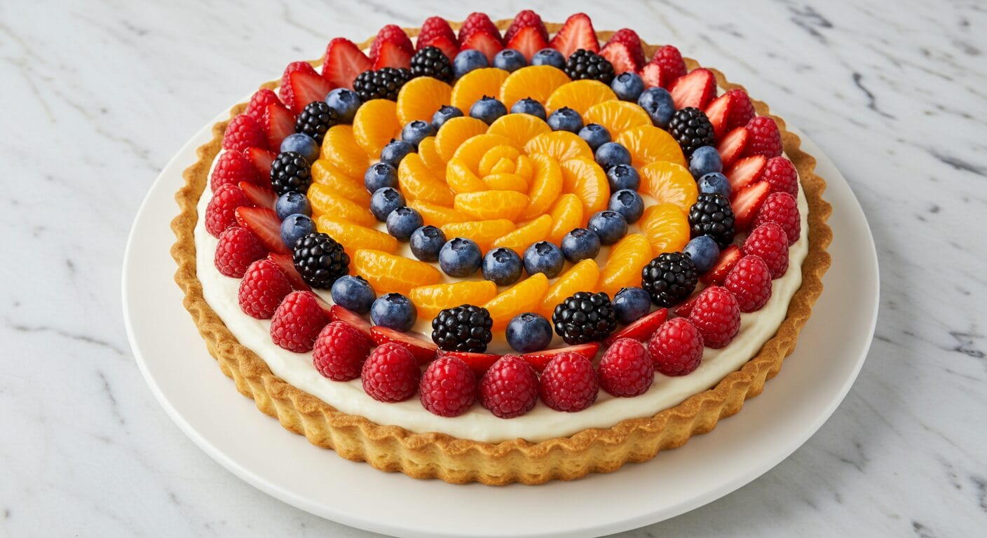 Stunning And Easy Fresh Fruit Tart with Pastry Cream – WiseRecipes