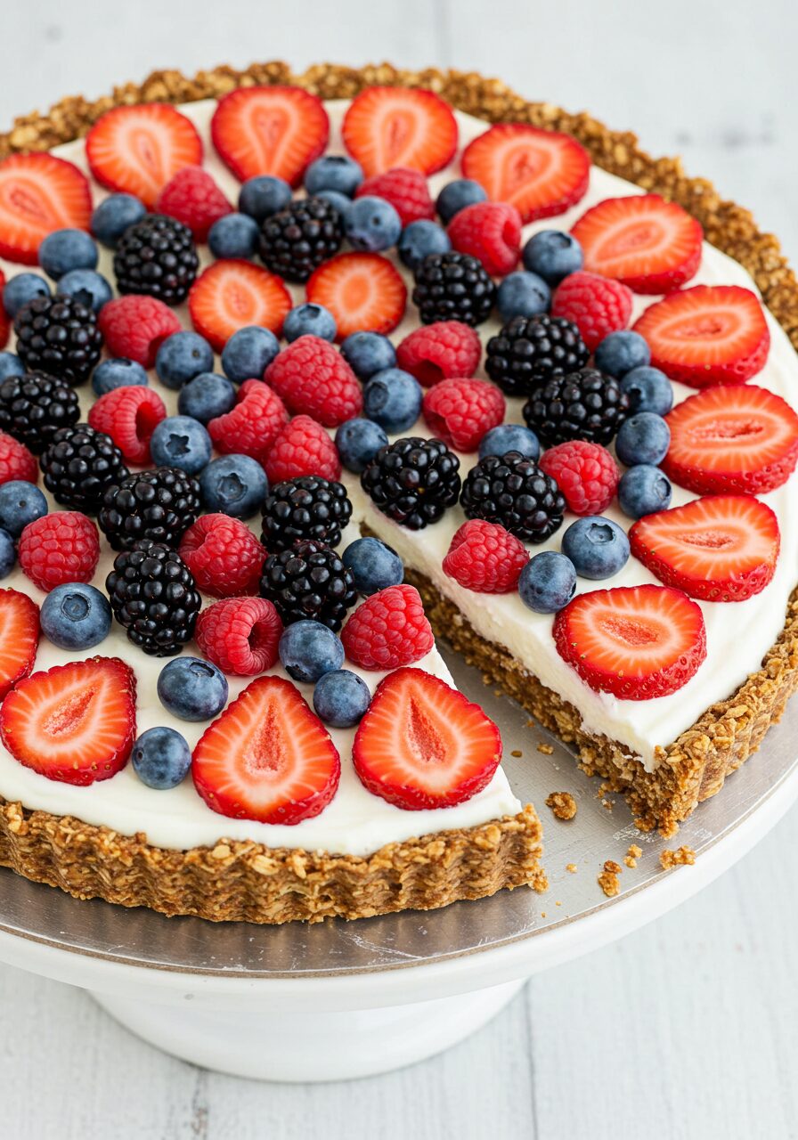 The Easiest No-Bake Fruit & Granola Tart – WiseRecipes