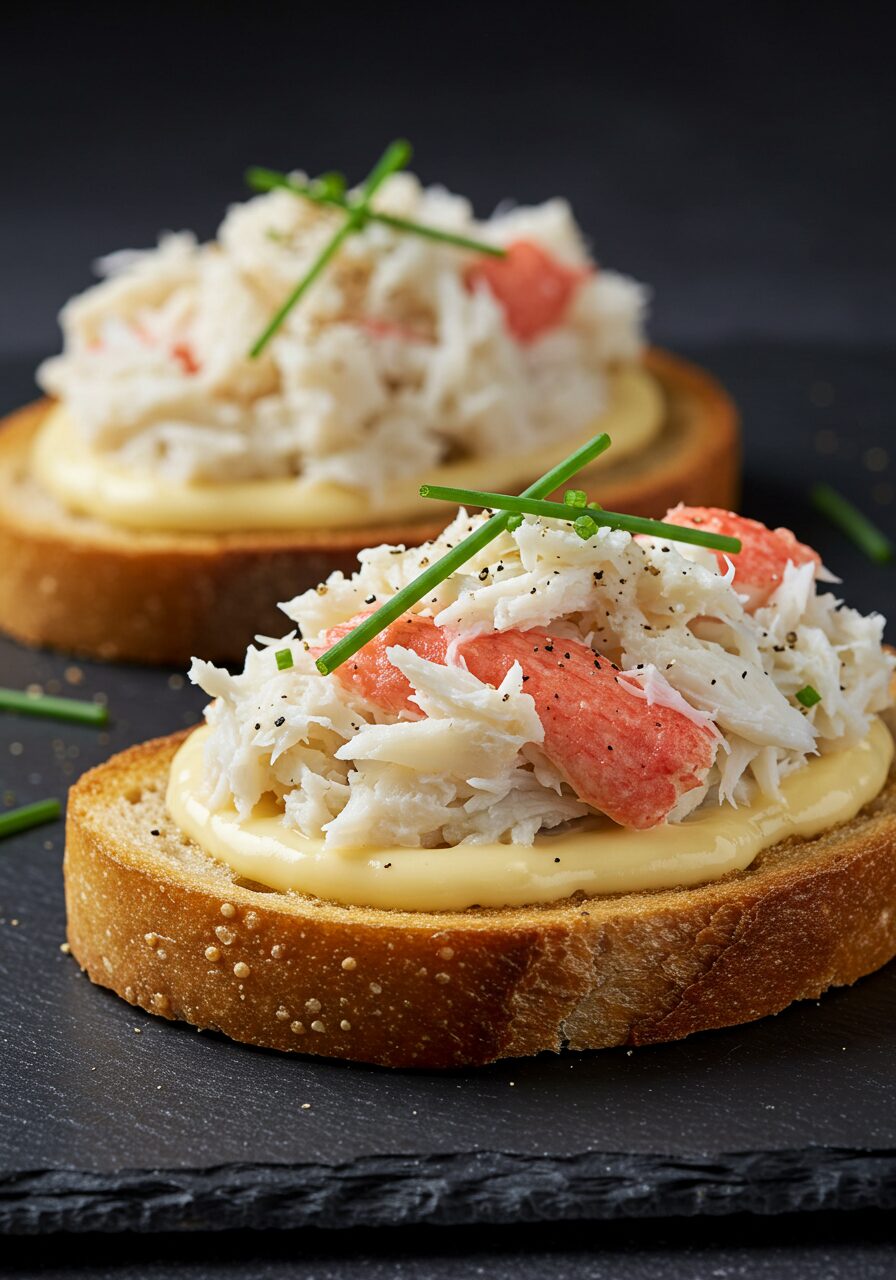 The Ultimate Crab Toast with Brown Butter Mayo (An Elegant Appetizer ...