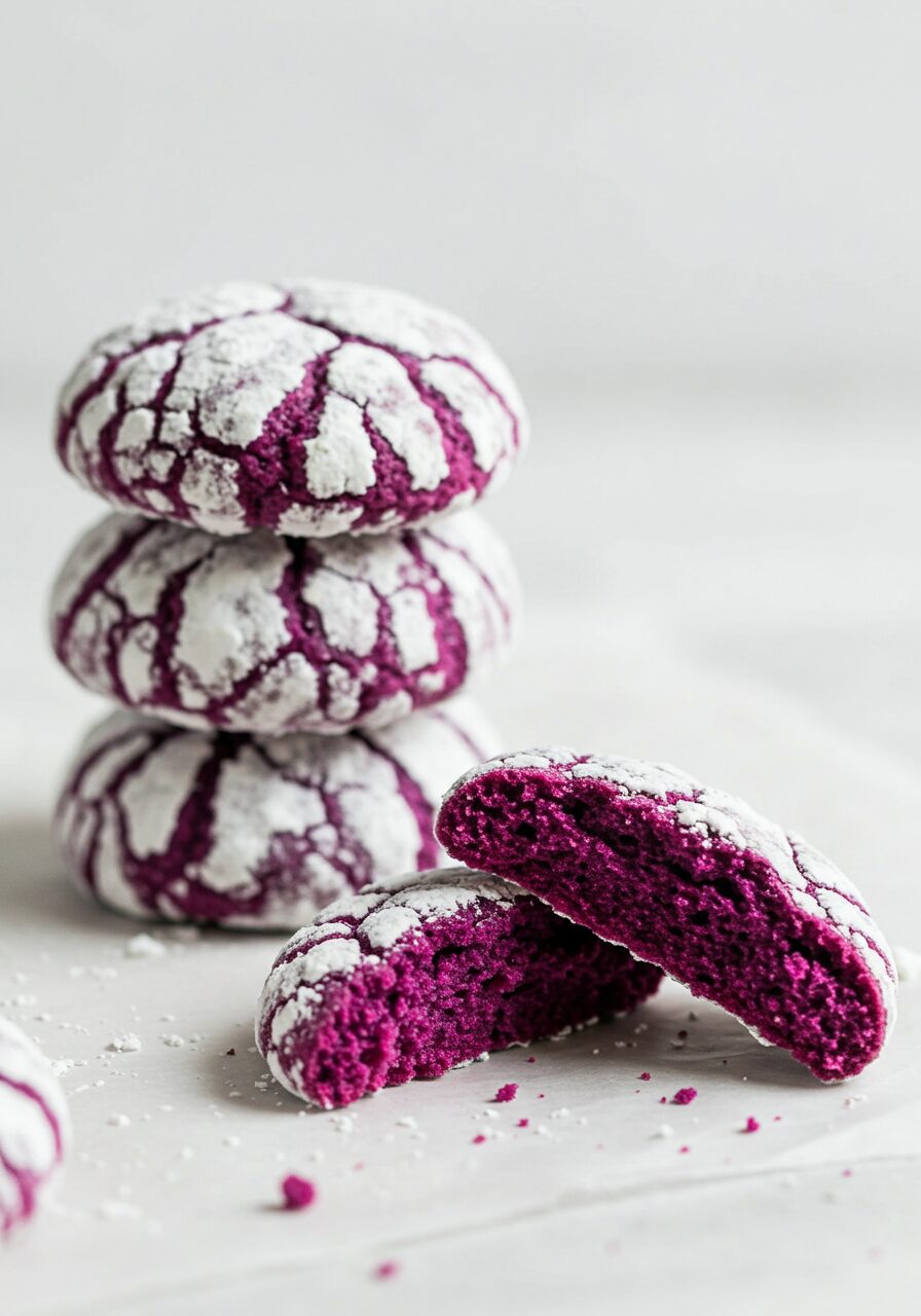 The Best Chewy Ube Crinkle Cookies (A Stunningly Vibrant Treat ...