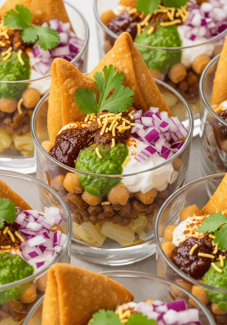 The Ultimate Deconstructed Samosa Chaat Cups (Easy Party Appetizer ...