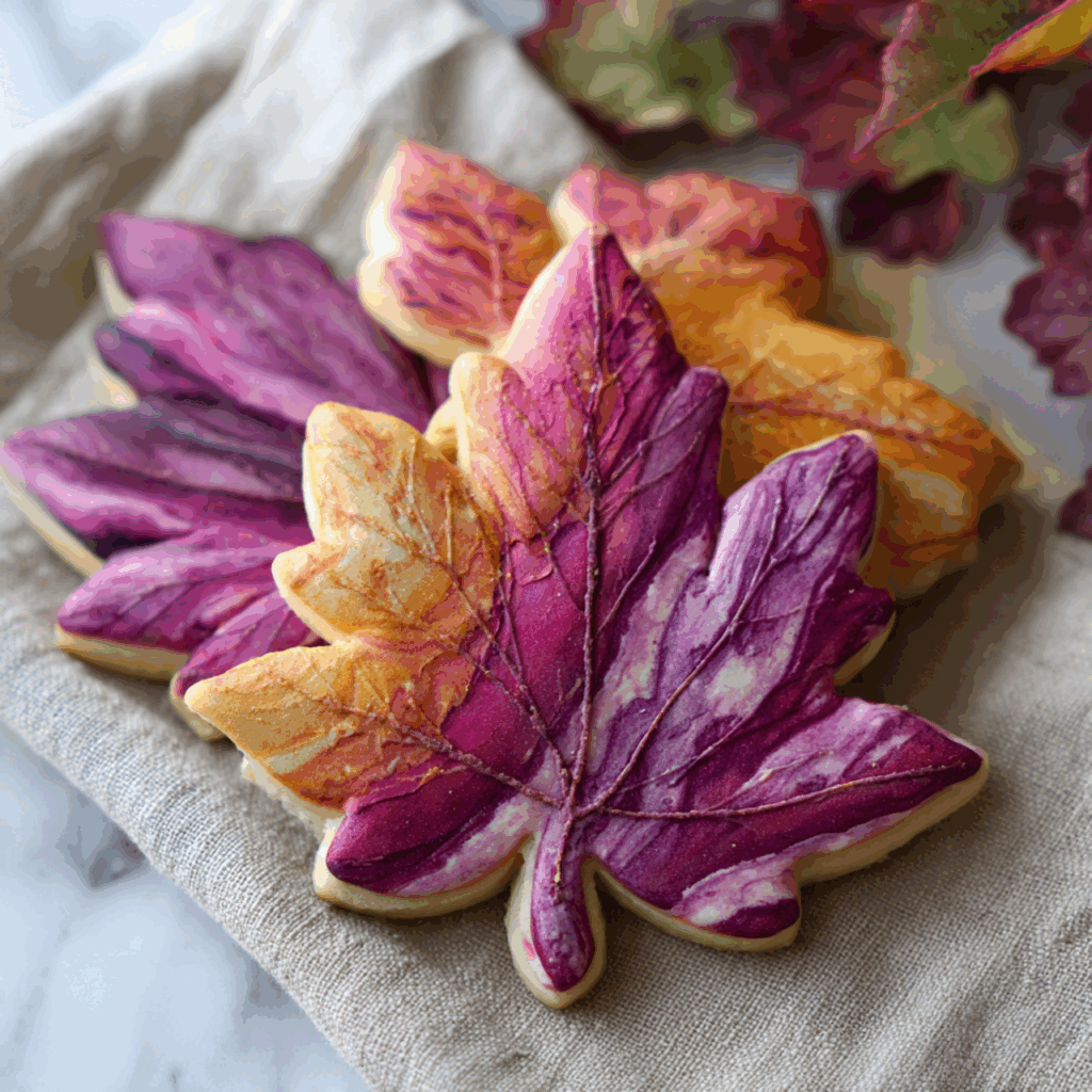 The Ultimate Fall Leaf Sugar Cookies (Perfectly Marbled!) | WiseRecipes