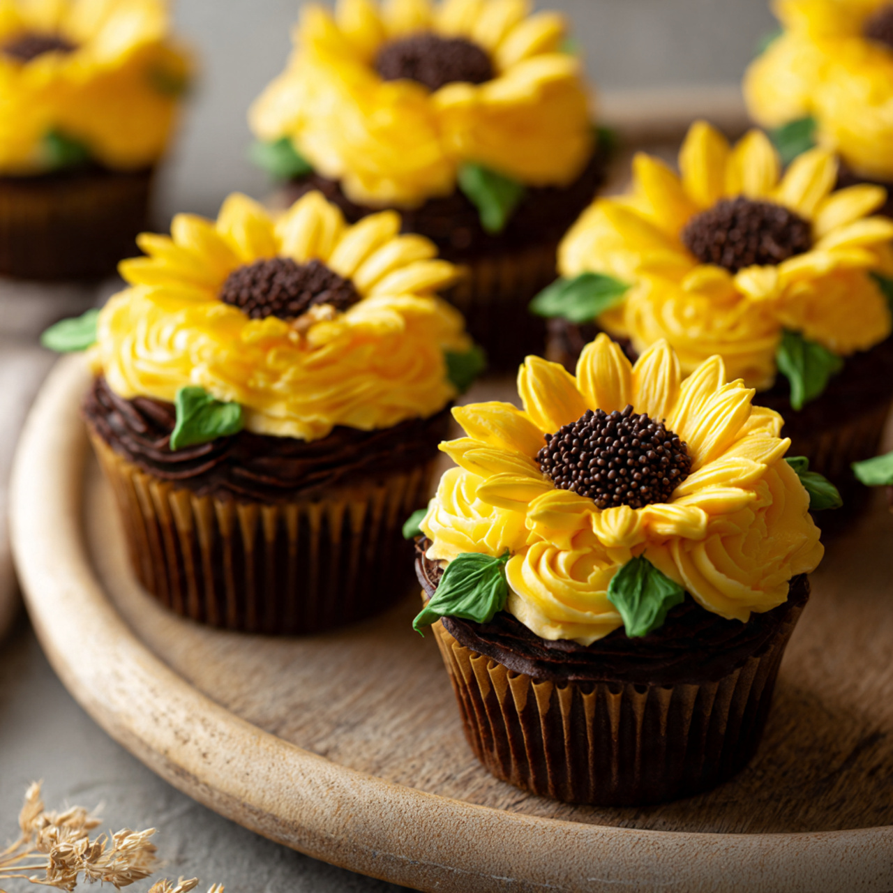 The Ultimate Sunflower Cupcakes (Easy Decorating Guide!) – WiseRecipes
