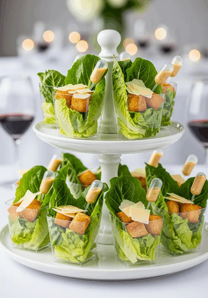 The Ultimate Caesar Salad Cups (Fun & Elegant Party Appetizer ...