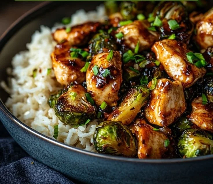 Air Fryer Sweet Chili Chicken and Brussels Sprouts – WiseRecipes